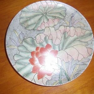 Toyo | Accents | Toyo Hand Painted Flowers Floral Decorative Plate ...